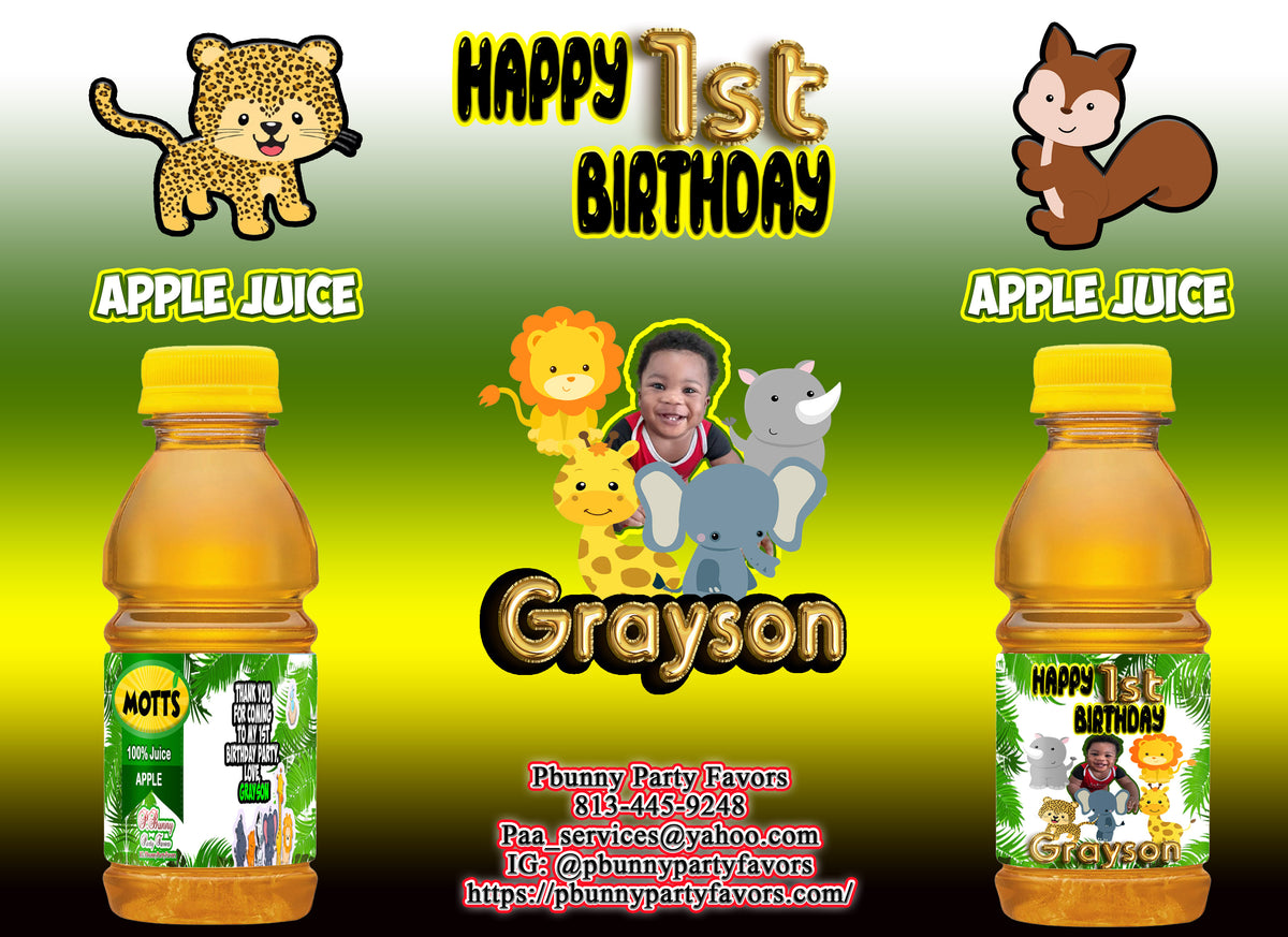 Mini Apple Juice bottles by dozen – Pbunny Party Favors